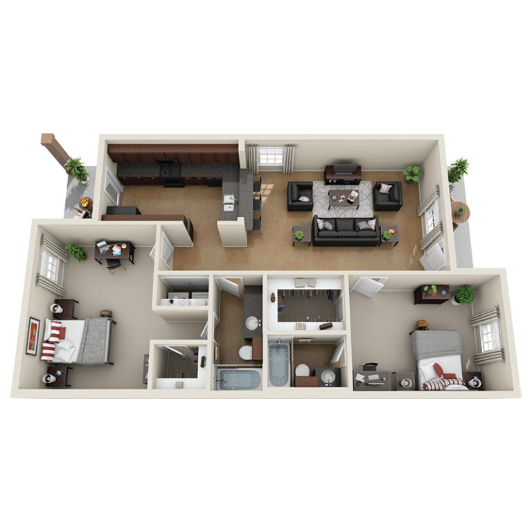 Floor Plans | The Barracks | A Neighborhood for College Students